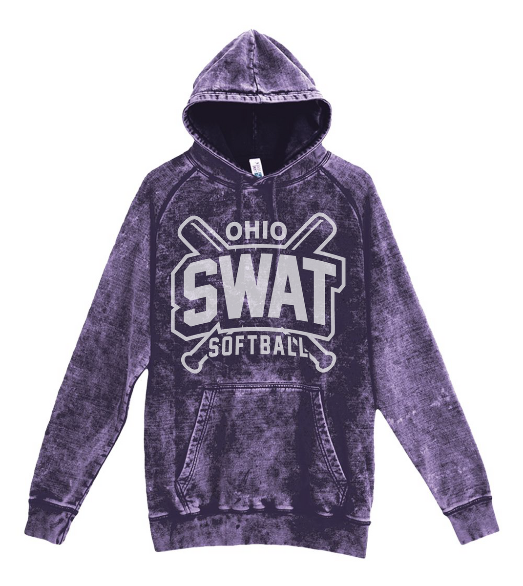 Ohio Swat Bat Logo Hoodie - Purple Tie Dye – 614 Hockey